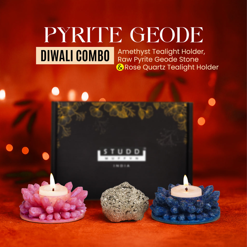 Pyrite Geode Diwali Combo – nuskhebyparas